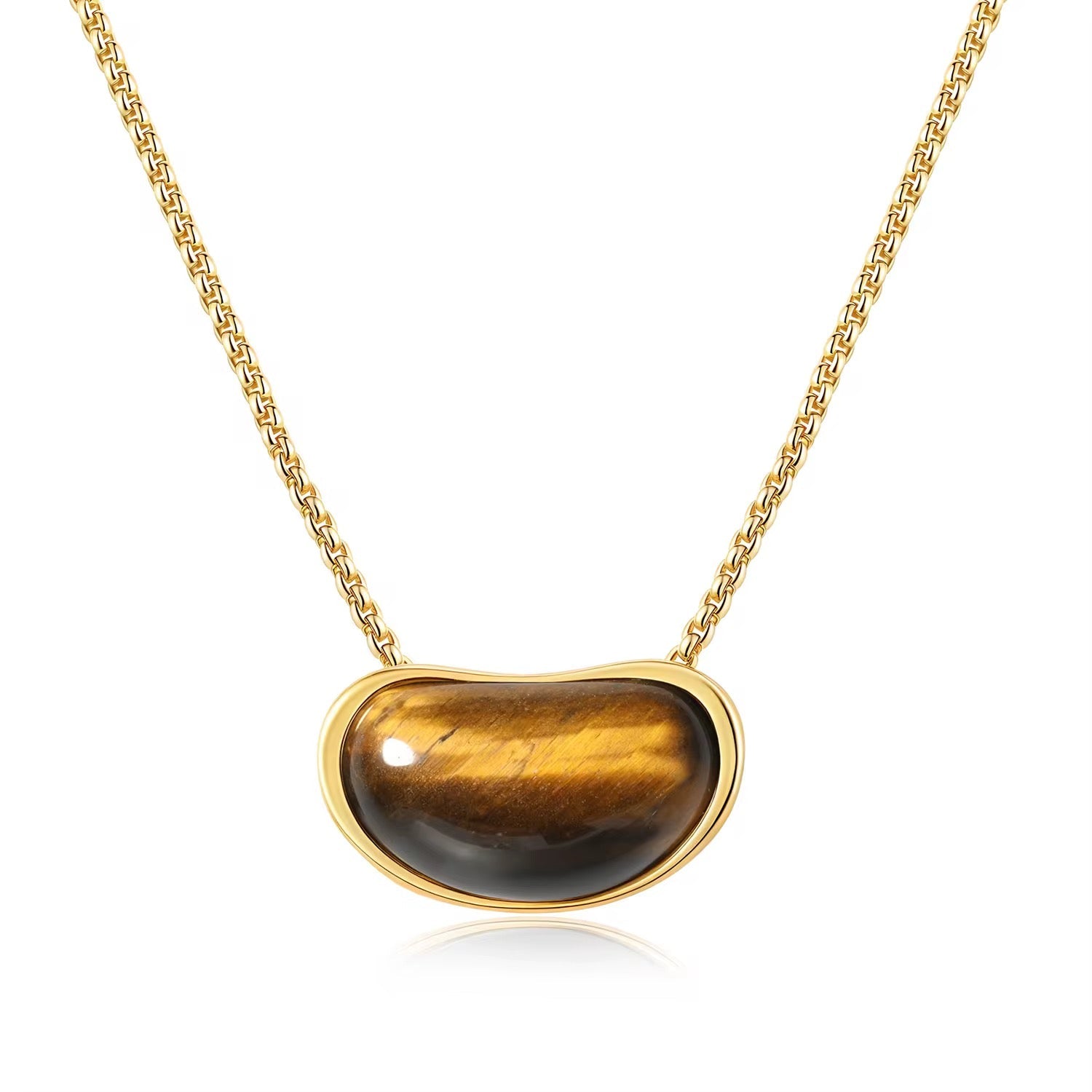 Angie Tiger Eye Pendant Necklace