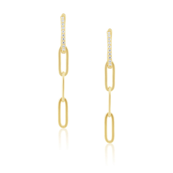 Nina CZ Drop Earring – Sahira Jewelry Design